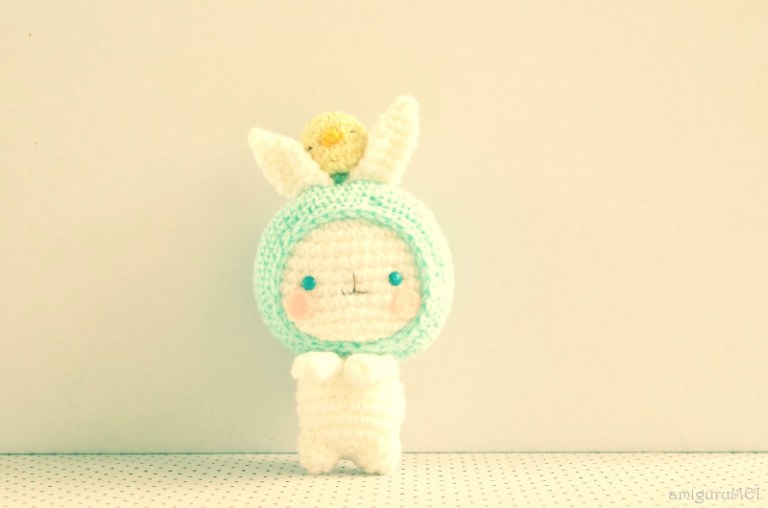 Free Easter amigurumi pattern: Haru-chan and baby Chioux – amiguruMEI