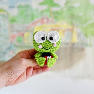 Free pattern: Keroppi – amiguruMEI